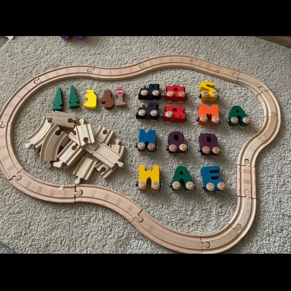 Name trains | Toys | Alphabet Train Toys Lot | Poshmark